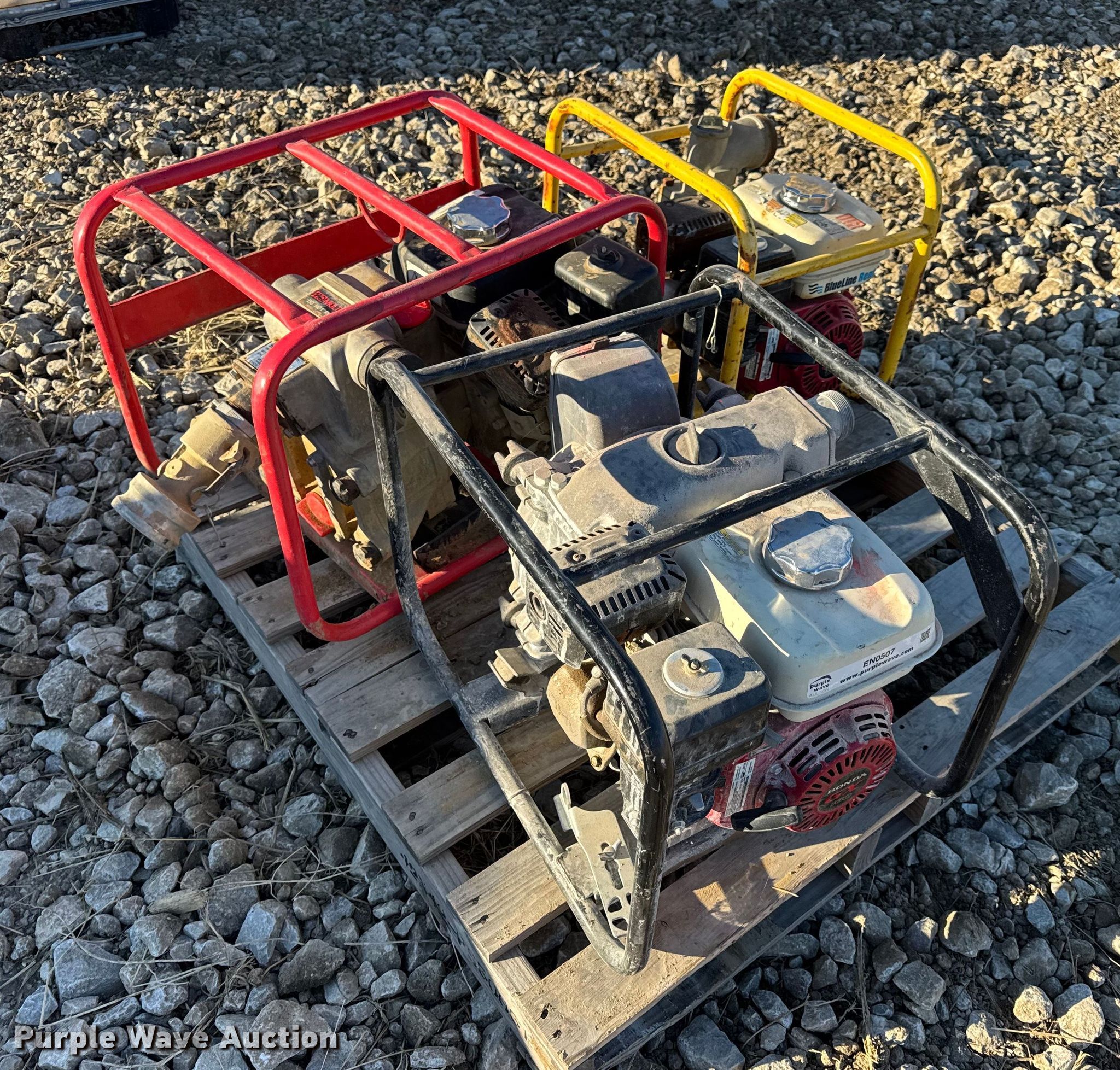 (3) trash pumps in Pilot Grove, MO | Item EN0507 for sale | Purple Wave