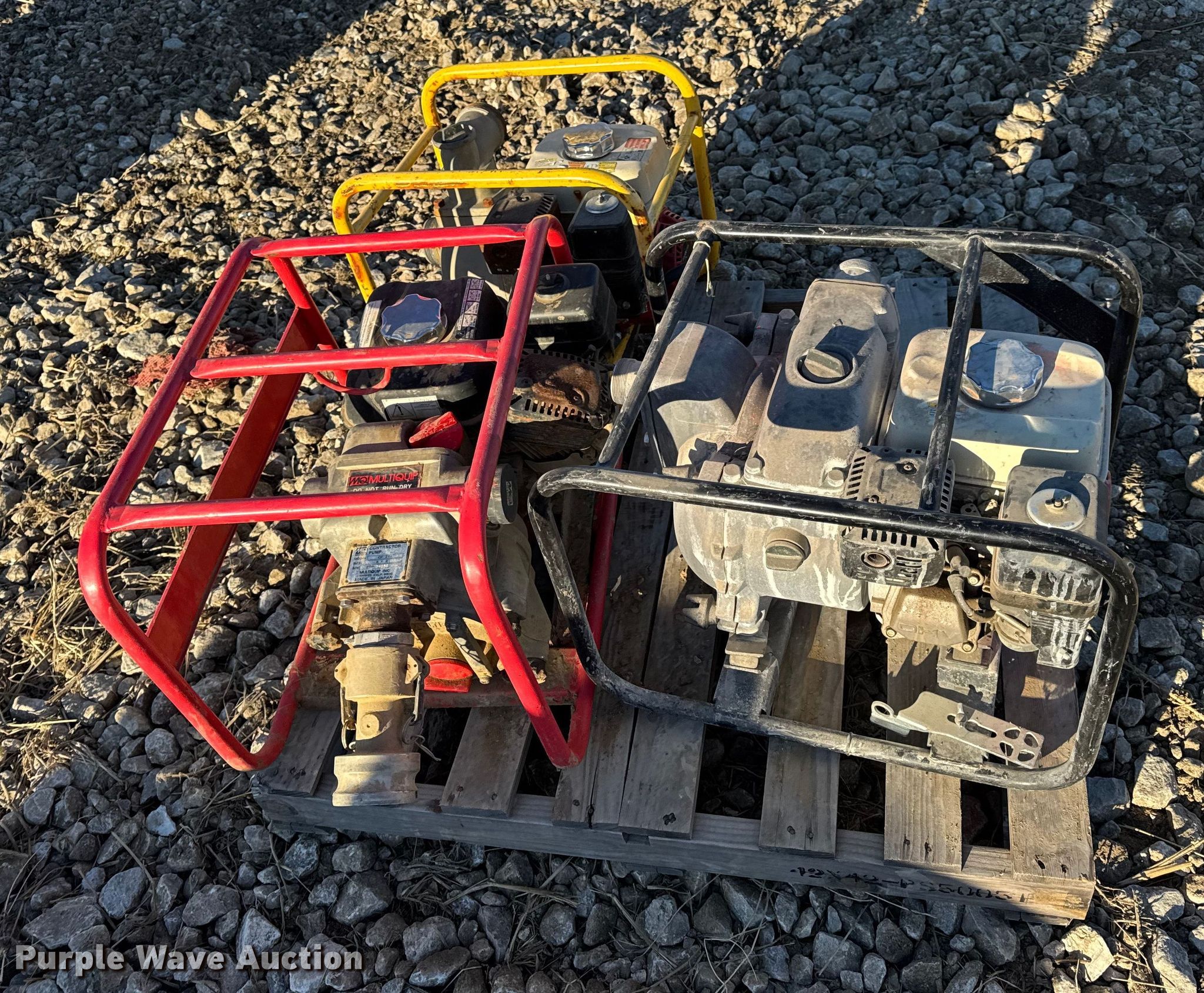 (3) trash pumps in Pilot Grove, MO | Item EN0507 for sale | Purple Wave