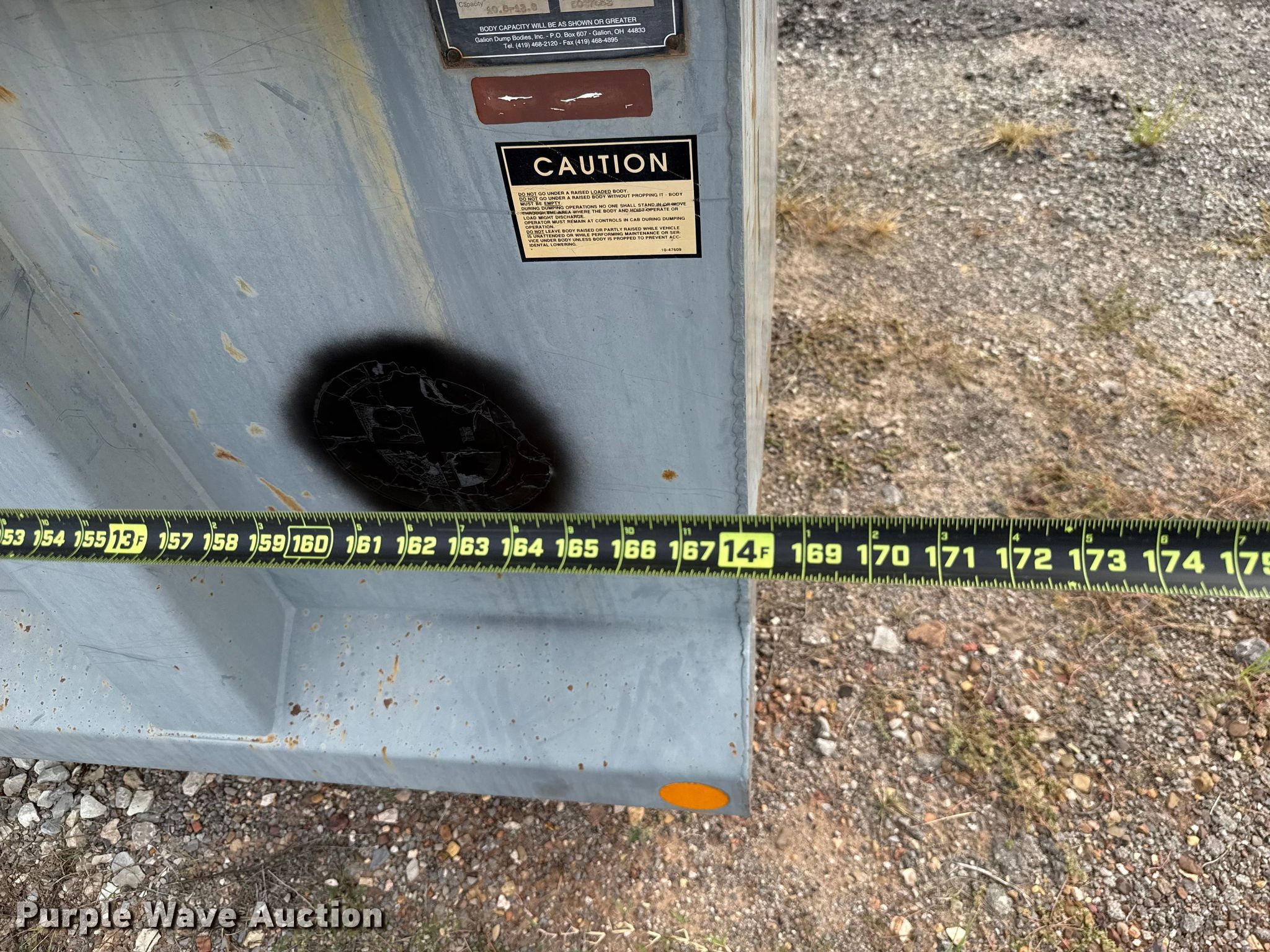 McClain Galion dump truck bed in Oklahoma City, OK | Item EU5042 for ...