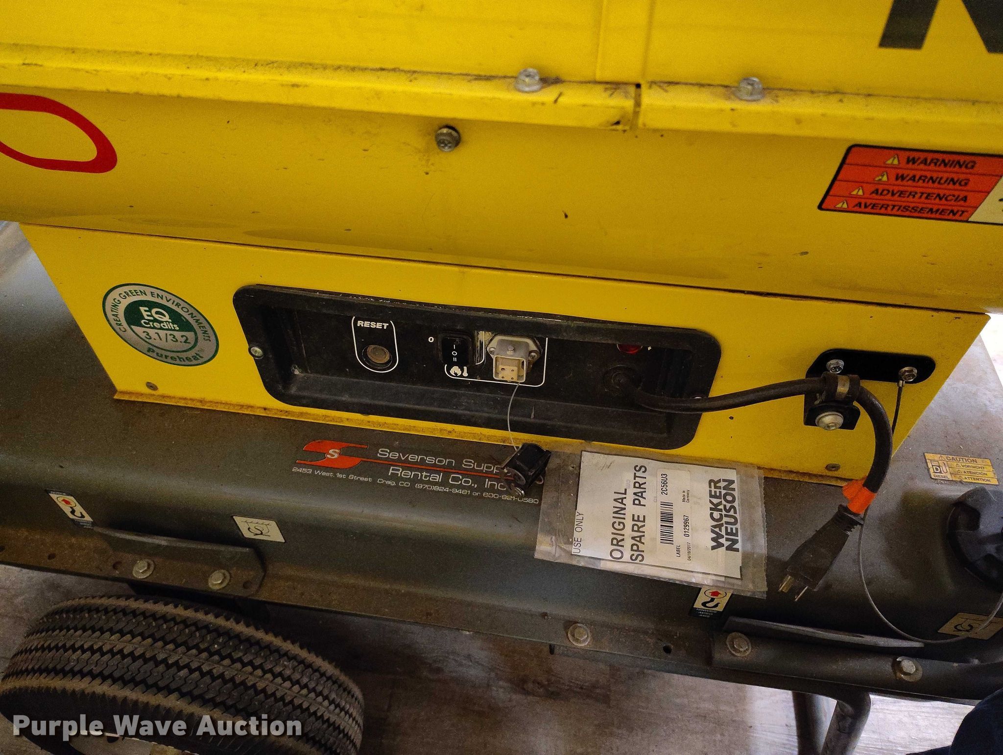 (2) Wacker Neuson HI200 HD D heater in Craig, CO | Item IH9373 sold ...