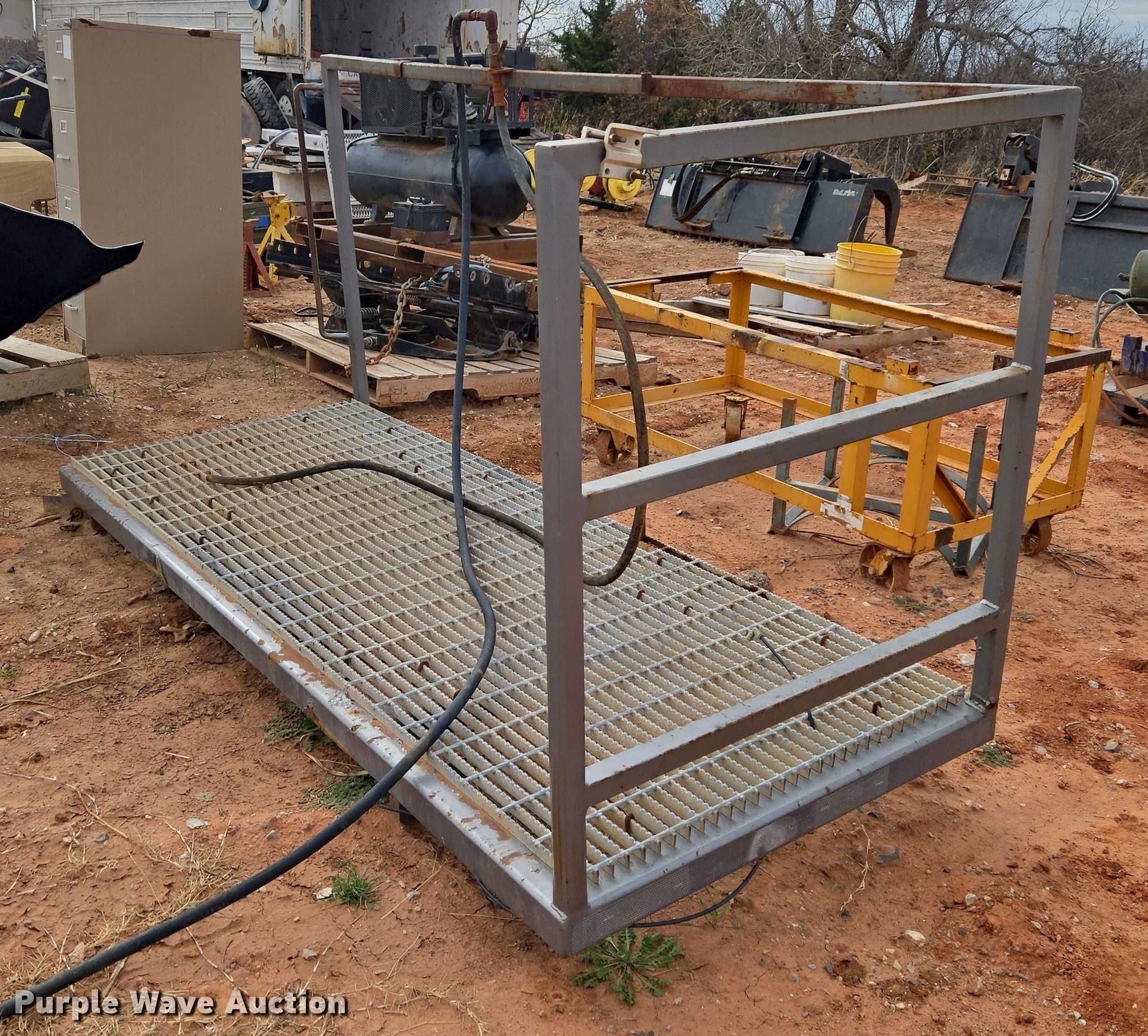 Catwalk with hand rail in Oklahoma City, OK | Item ET1030 sold | Purple ...