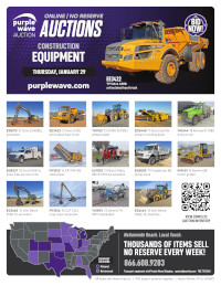Construction Equipment Auction | Items For Sale | 1-29-2026 | Purple Wave