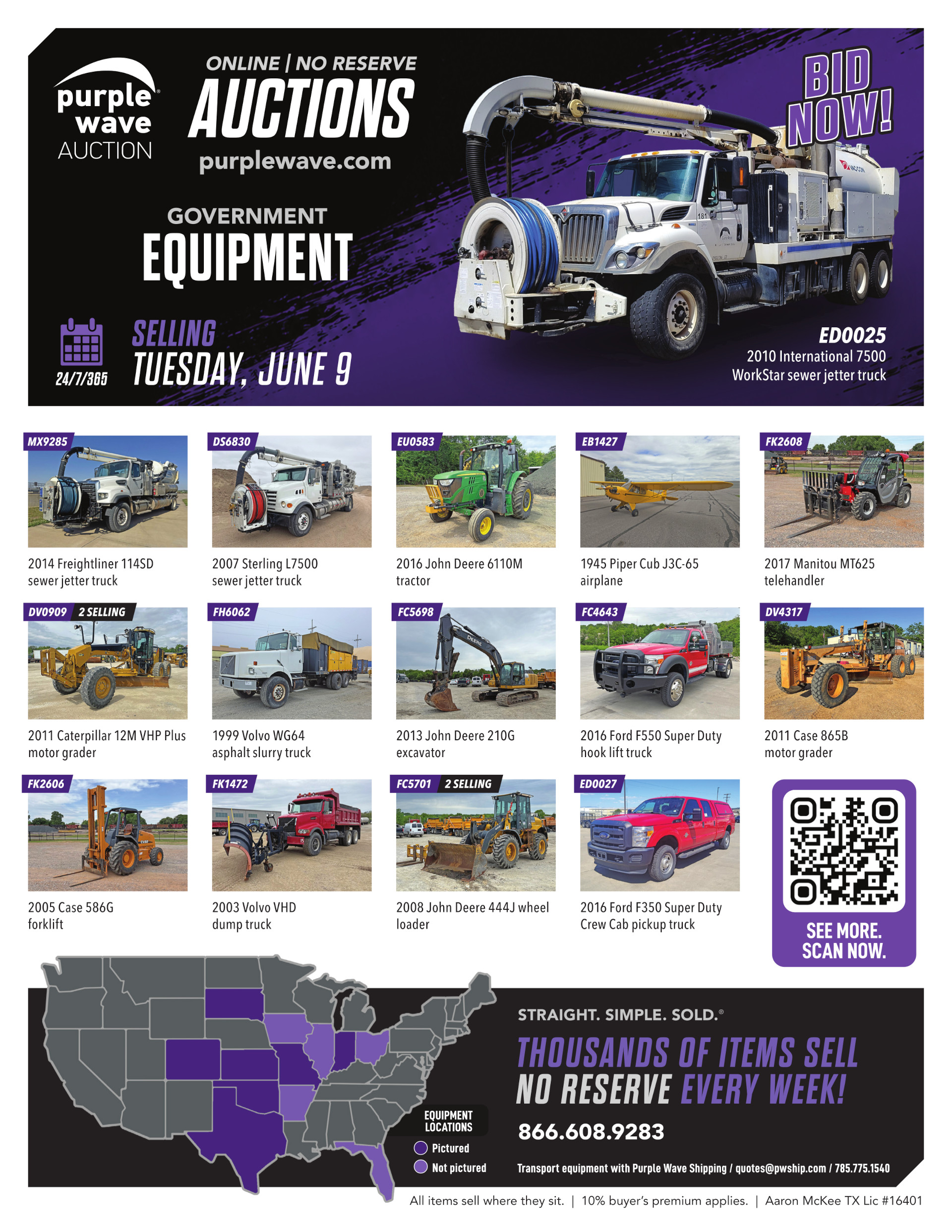 Government Auction | Items For Sale | 6-9-2026 | Purple Wave