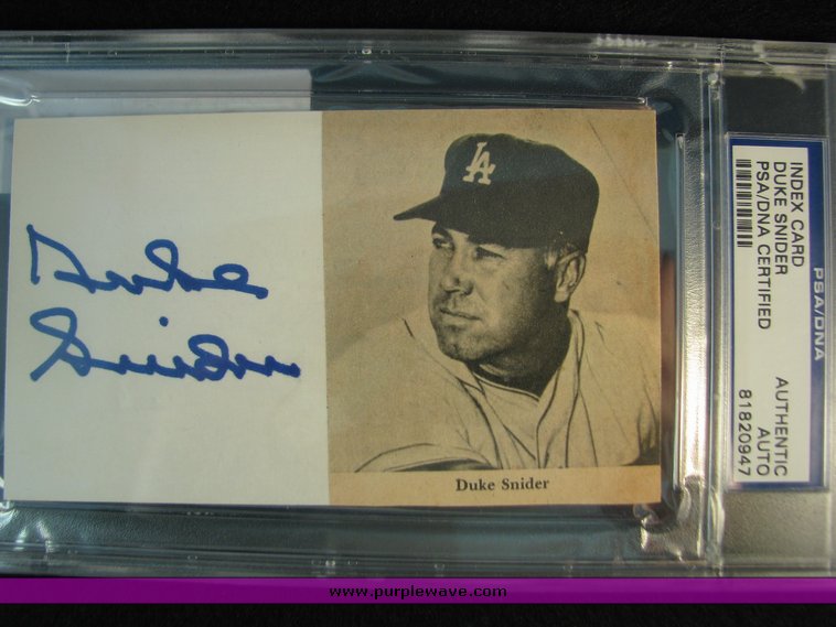 Duke Snider in Carson City, NV | Item 2184 sold | Purple Wave